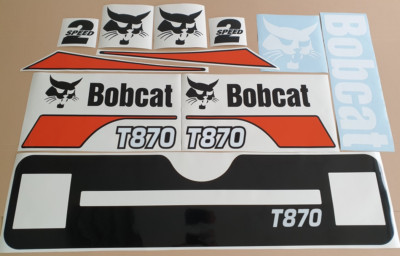 BOBCAT T870 TRACK LOADER DECAL KIT STICKER SET SKID STEER M SERIES T87S ...