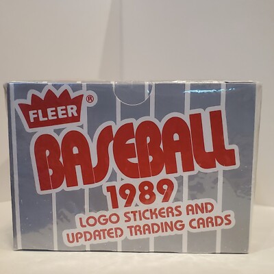 Fleer MLB Baseball 1989 Box Set 132 Trading Cards 22 Logo Sticker ...