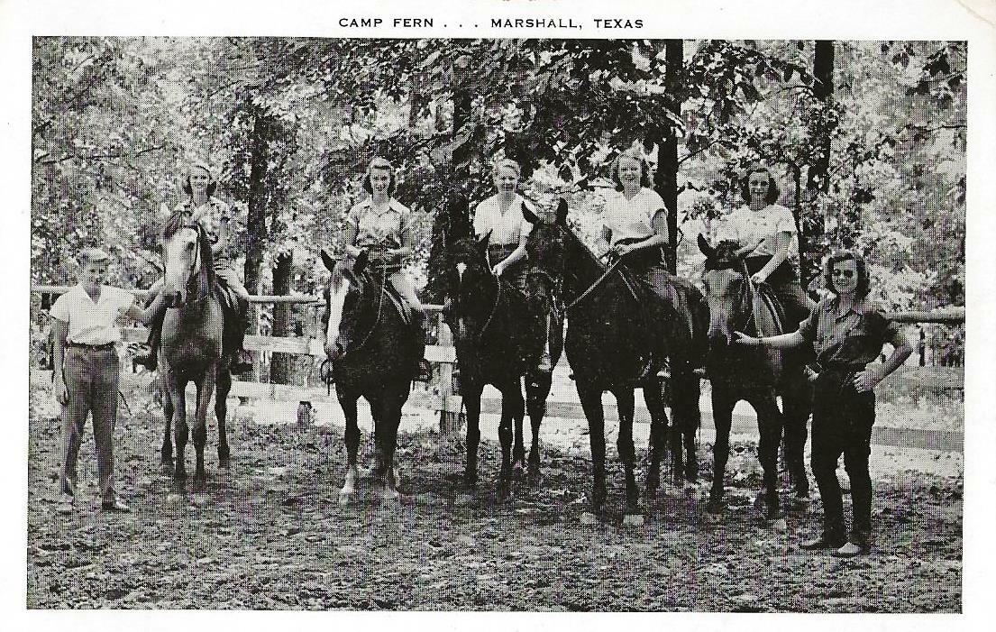 Postcard Texas TX Marshall Camp Fern Harrison County c1950s Unused | eBay