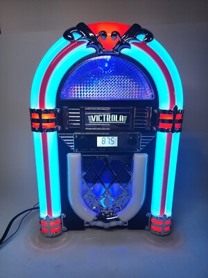 Victrola VJB-125 Retro Desktop Jukebox AS IS READ DESCRIPTION ...