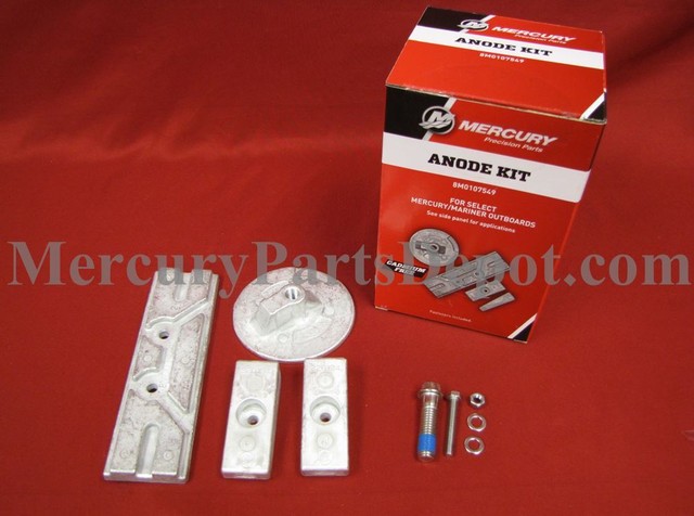 Mercury OUTBOARD Anode Set #8m0107549 75-115 & 150 4stroke for sale ...