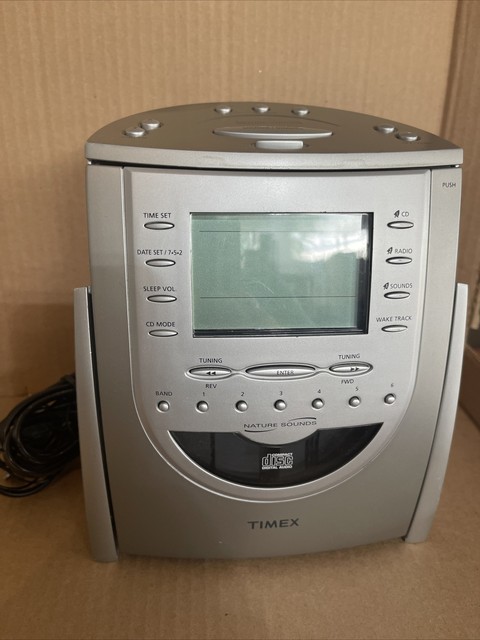 Timex T618T Nature Sounds CD Player Am/fm Radio Alarm Clock Stereo ...