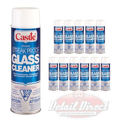 Castle Glass Cleaner by the Case, Streak Proof Glass Cleaner C2003 (12 ...