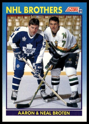 1991-92 Score Canadian English #337 Aaron Broten / Neal Broten | eBay