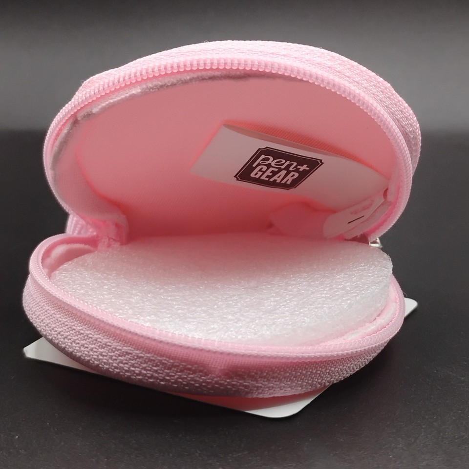 Light Pink Pen+Gear - Earbud Pouch - Soft Sides - Zipper - Earbud/Cord ...