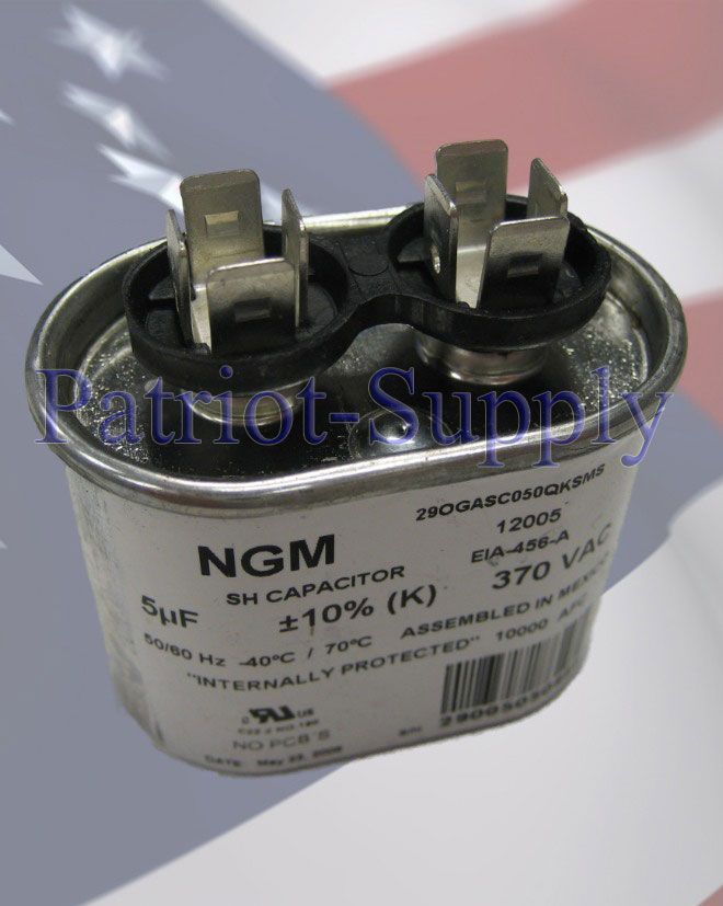 MARS 12007 7.5 MFD 370VAC MOTOR RUN CAPACITOR 7.5mfd | eBay