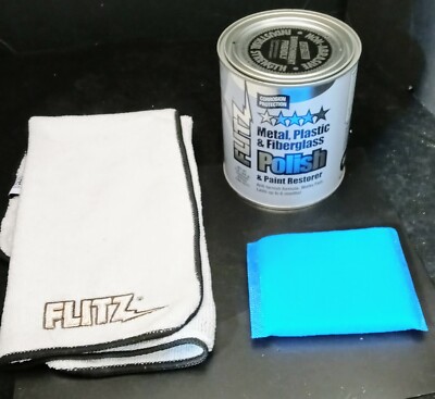 Flitz 2 lb can Polishes Metal Plastic & Fiberglass Free Applicator ...