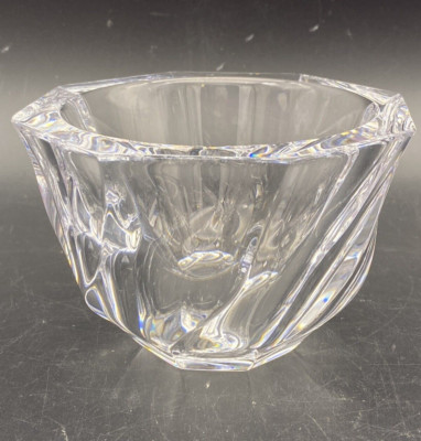 Vintage Orrefors Sweden Crystal Dish Bowl Etched Signature Orrefors ...