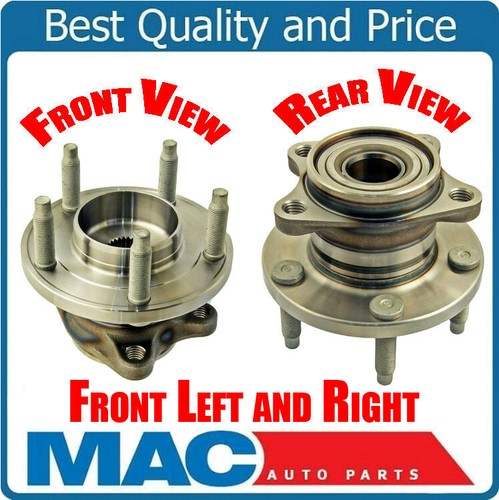 2 07-10 All Wheel Drive Fits Ford Edge Rear Axle Hub Wheel Bearing ...