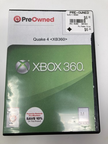 Quake 4 Xbox 360 Game Disc Developed By Id Software & Raven Published ...