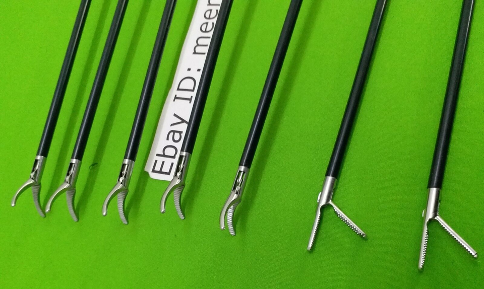 7 PC Laparoscopic Basic Surgical Instrument 5mmx330mm Endoscopy ...