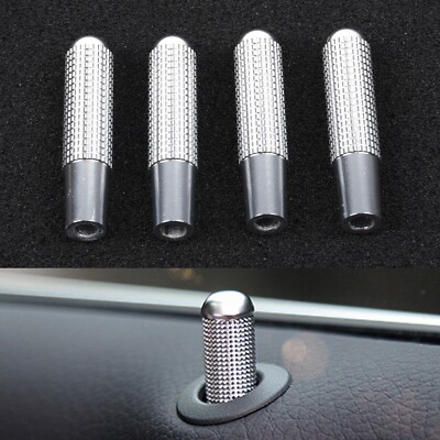 4x For Mercedes Metal Round Door Lock Pins Knob W205 W166 W213 GLE C ...