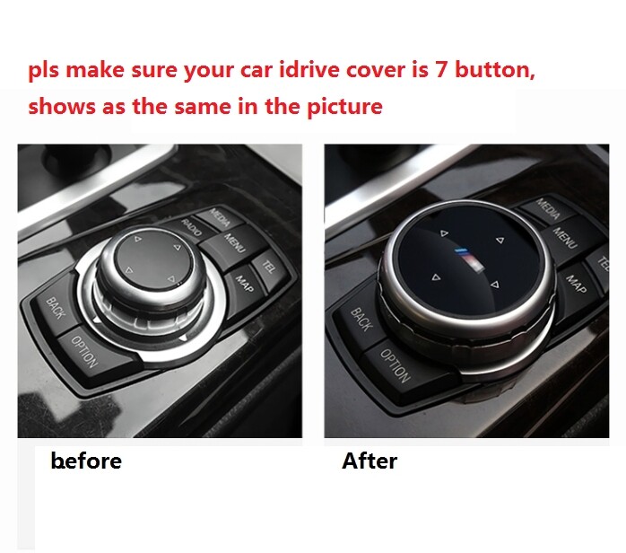 BMW F20 F21 F22 F23 F30 F32 iDrive Multi Media Control Knob For | Black ...