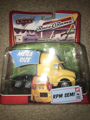 DISNEY PIXAR CARS Movie Diecast RPM SEMI # 12 RACE O RAMA MEGA SIZE New ...