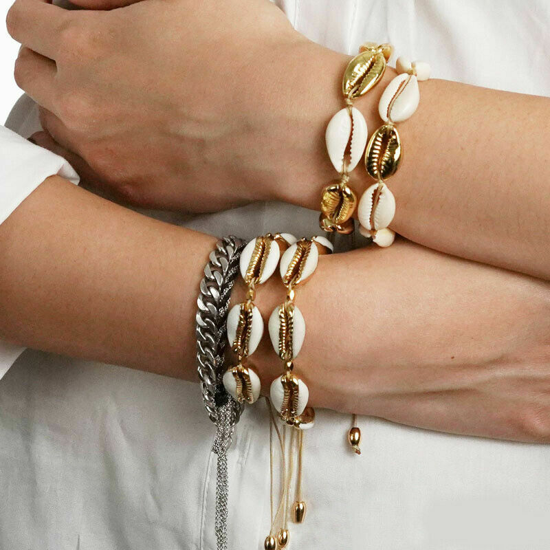 BOHO Summer Sea Shell Beaded Bracelet Women Jewelry Beach Ankle ...
