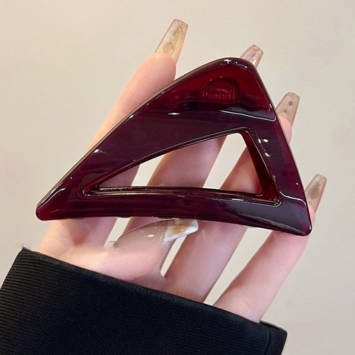 Acrylic Triangle Hair Claw Fashion Elegant Geometric Shark Clip Simple ...