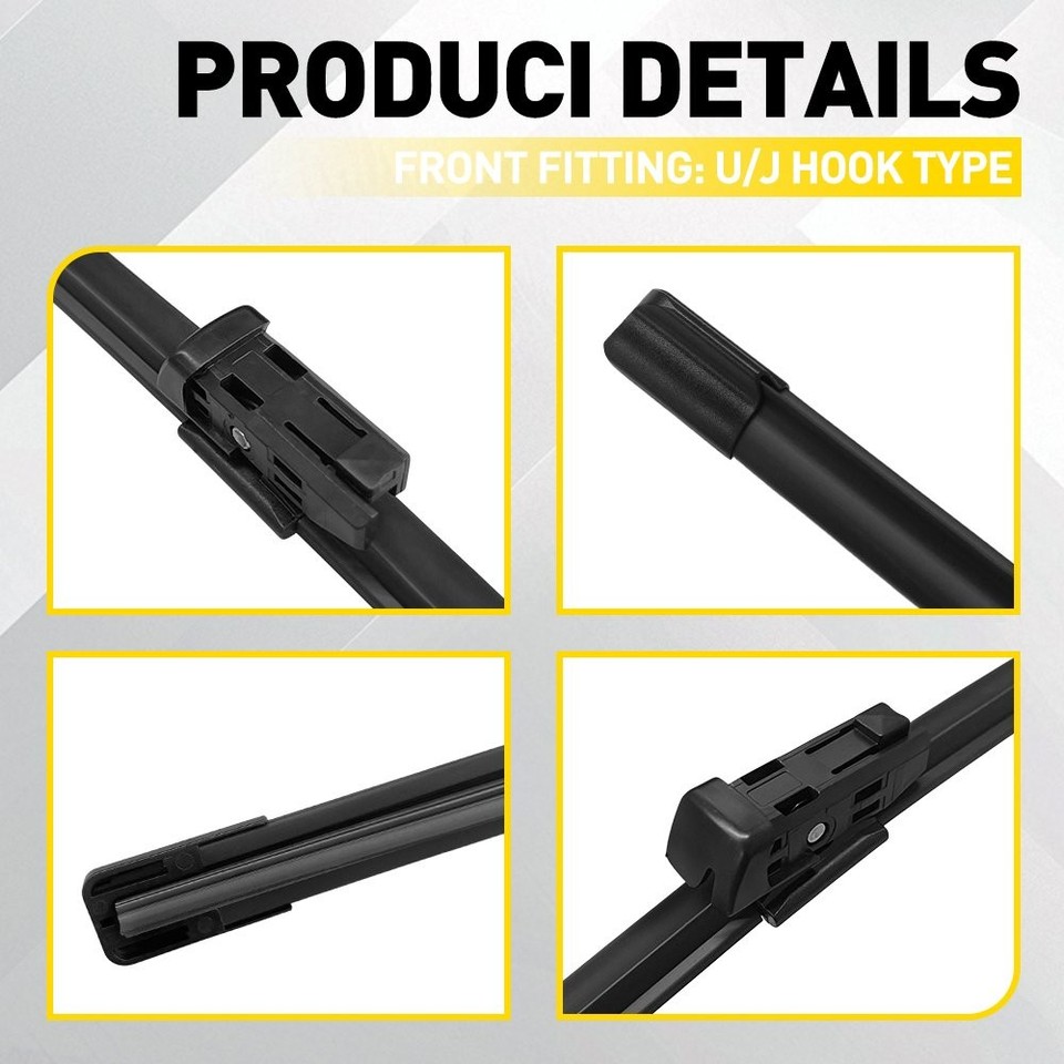 Front Windscreen Window Wiper Blades Set Fits For Tesla Model 3 5YJ3 ...