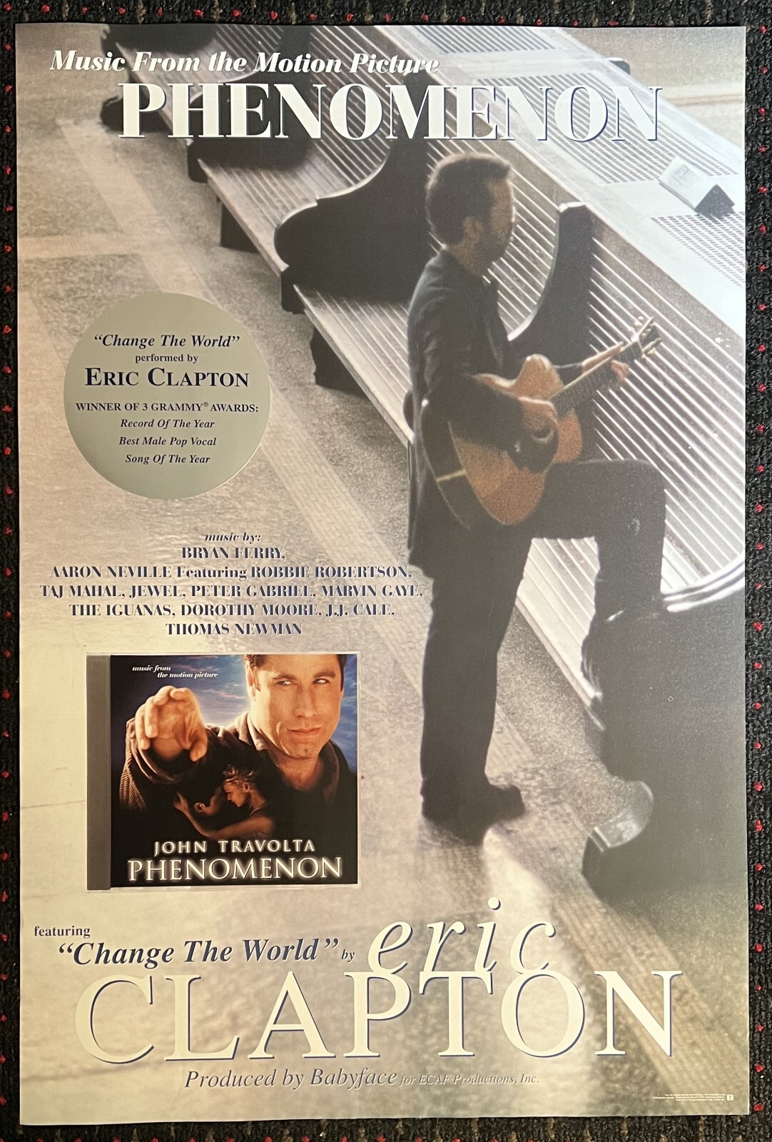ERIC CLAPTON Phenomenon 24x36 record store promo poster Movie ...