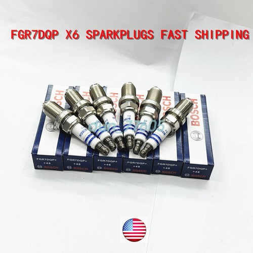 6P FGR7DQP 12120037607 SparkPlugs Bosch Platinum+4 4417 For BMW E39E46 ...