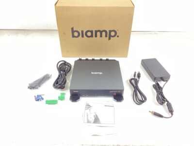 Biamp TesiraFORTE X 400 Meeting Room DSP with Power Adapter - 911.0091. ...