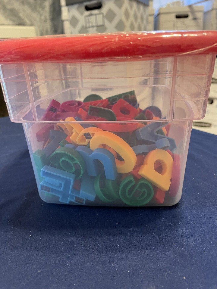 Alpha Magnets - 126 Magnetic Numbers & Letters Carrying Case Included ...