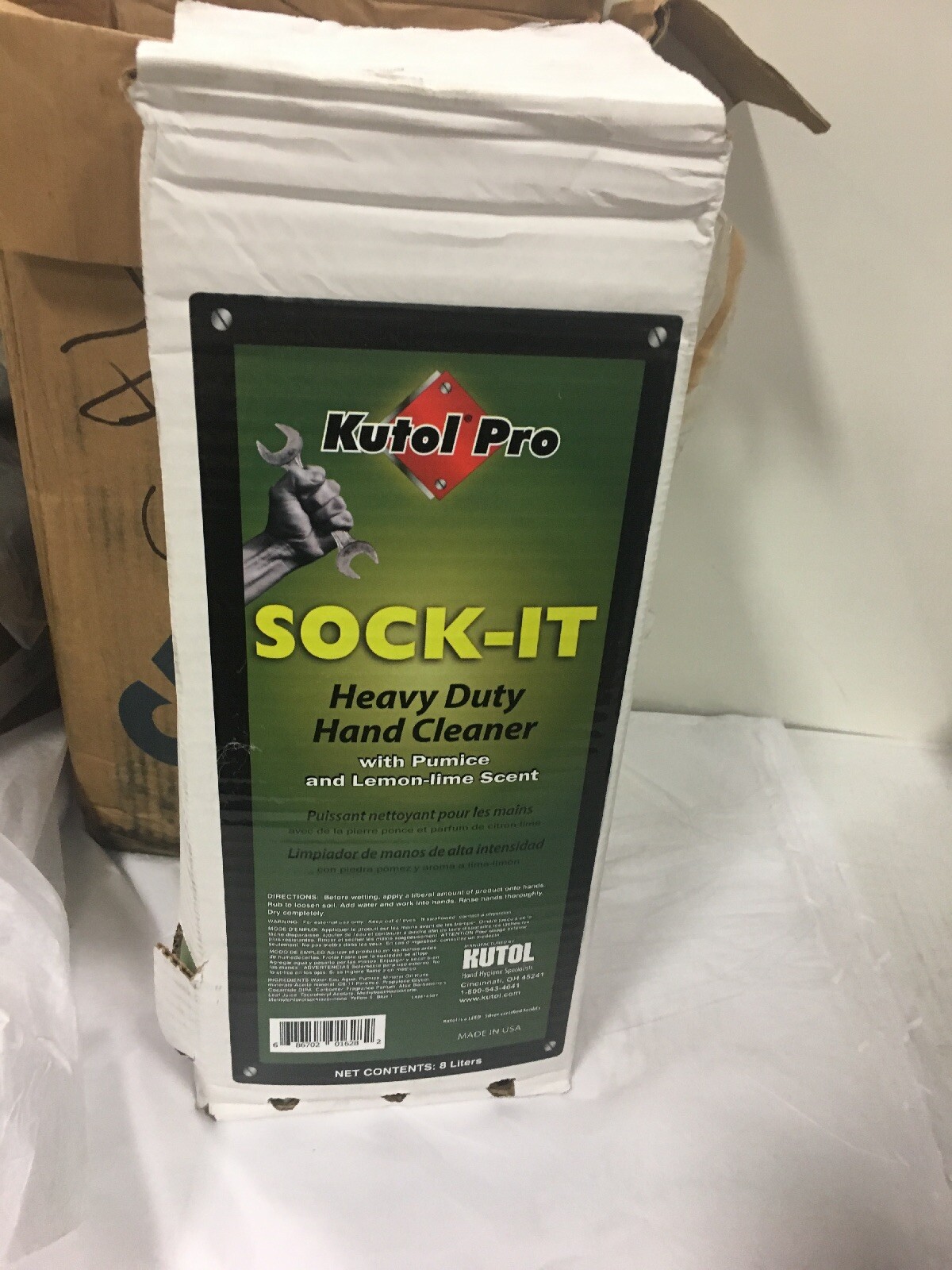 KUTOL Pro Sock it heavy duty hand cleaner Lot Of 2 ( 8 Liters) Refills ...
