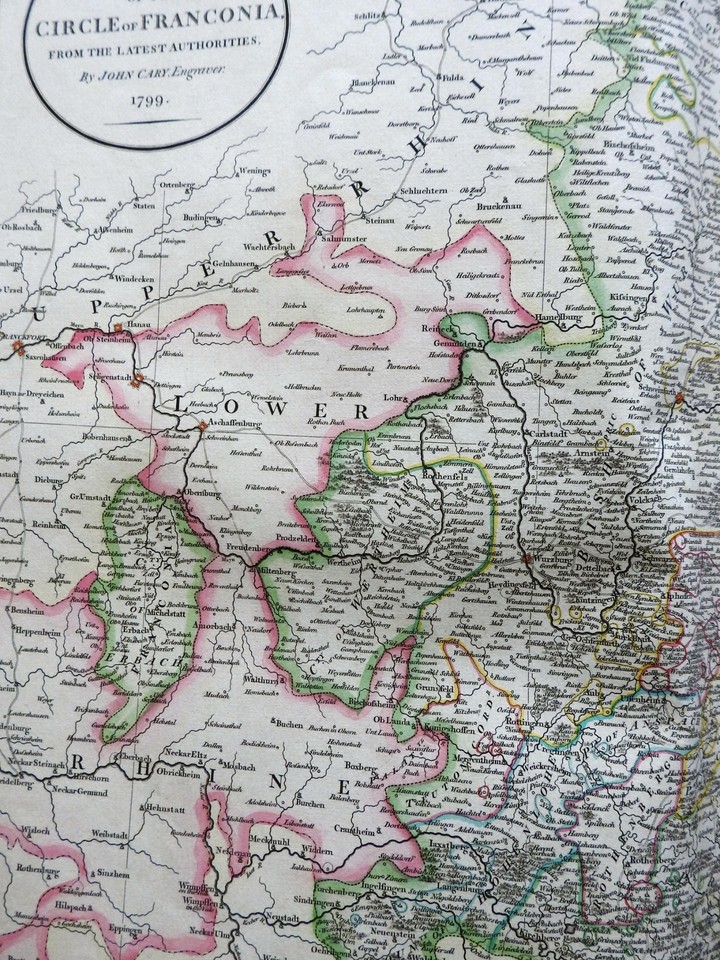 Holy Roman Empire Franconia Nurmemberg Coburg Ansbach 1799 Cary folio ...