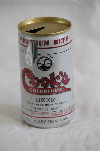 Vintage 1977 Cooks Goldblume Beer Can ( Top Opened, Steel Can ) | eBay