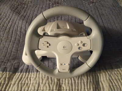 Nintendo Wii Steering Wheel Steering Wheel Logitech-NO dongle Or Power ...
