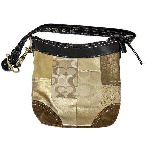 Coach Vintage Patchwork Bag Signature Fabric Leather … - Gem