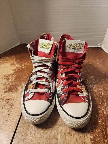 The Flash Converse Chuck Taylor All Star Womens Size 9 Red/Black/Yellow ...