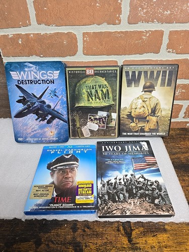 LOT OF 5- War Combat WWII WW2 Documentary Movies Sets | eBay