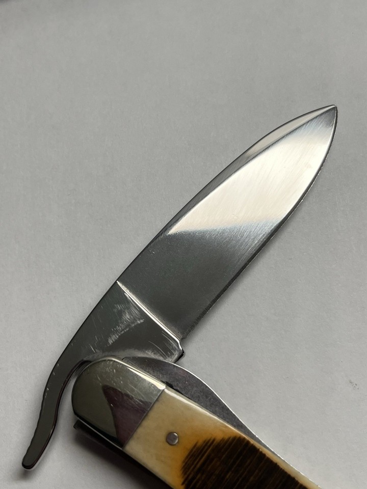 Case XX 61953 1/2 L Sawcut Amber Bone Drop Point Russlock Knife | eBay