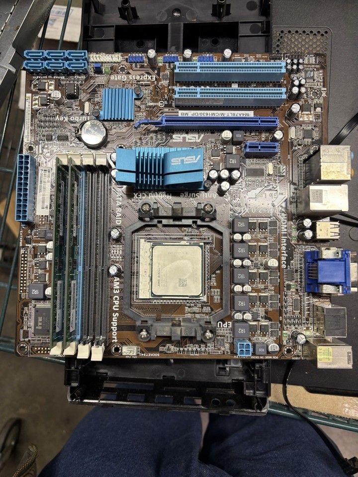 ASUS M4A78LT-M/CM1630/DP_MB SOCKET AM3 MOTHERBOARD W/ Memory CPU Fan | eBay