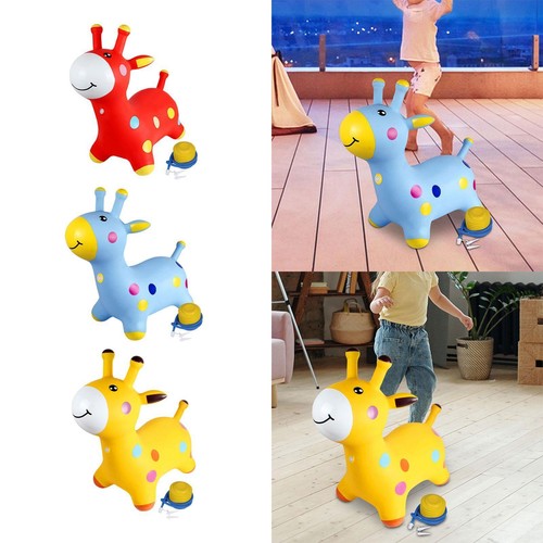 Ride on Rubber Bouncing Animal Toys Giraffe Bouncy Horse Hopper for ...