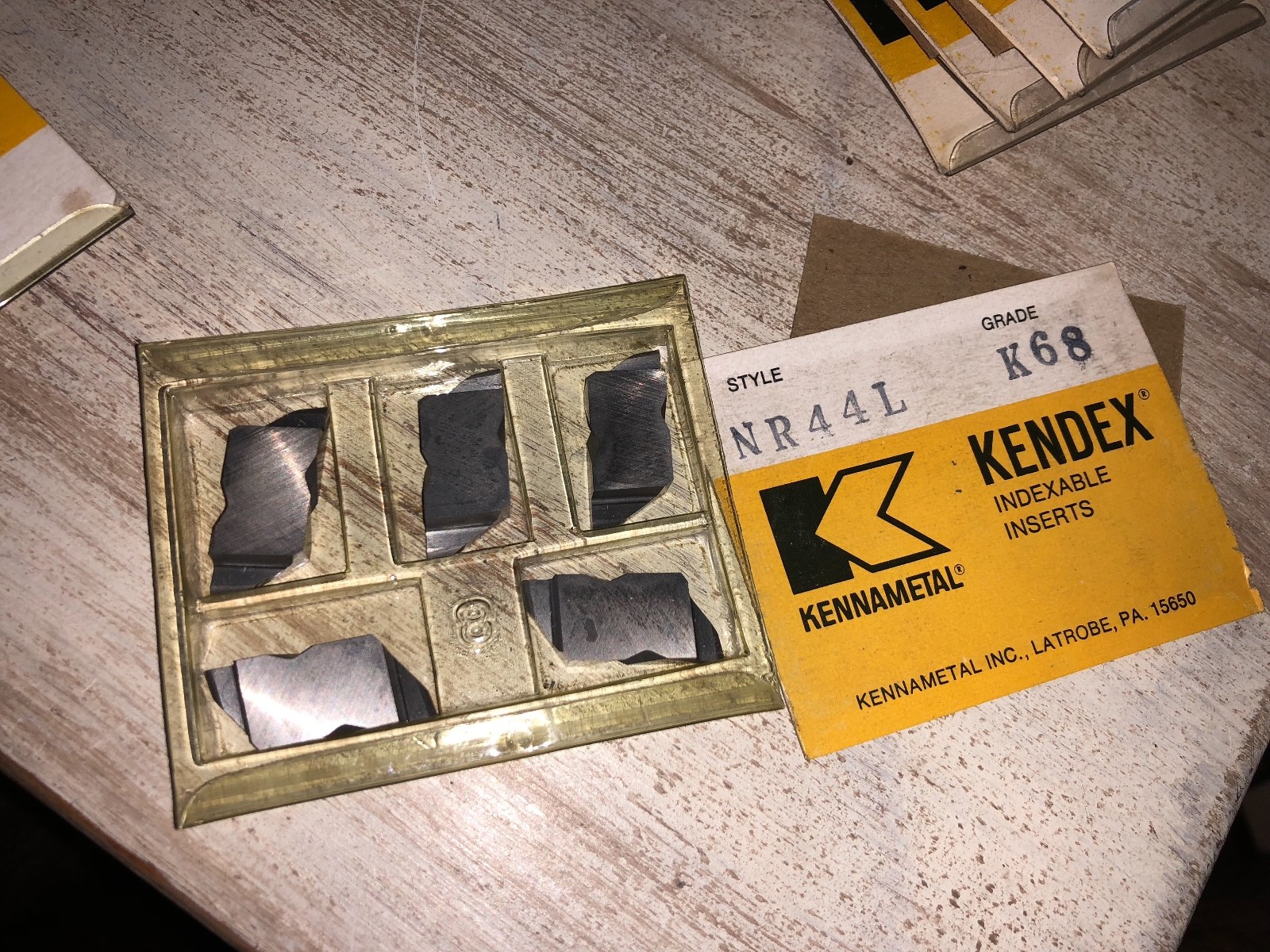KENNAMETAL KENDEX NR44L K68 CARBIDE INSERTS QUANTITY 5 | eBay