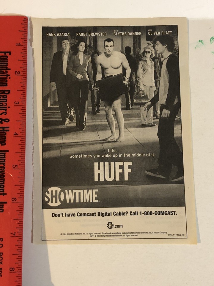 Huff Tv Guide Print Ad Hank Azaria Oliver Platt Paget Brewster TPA8 | eBay