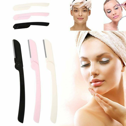 6x Facial Eyebrow Razor Dermaplaning Tool Beauty Blade Hair Remover ...