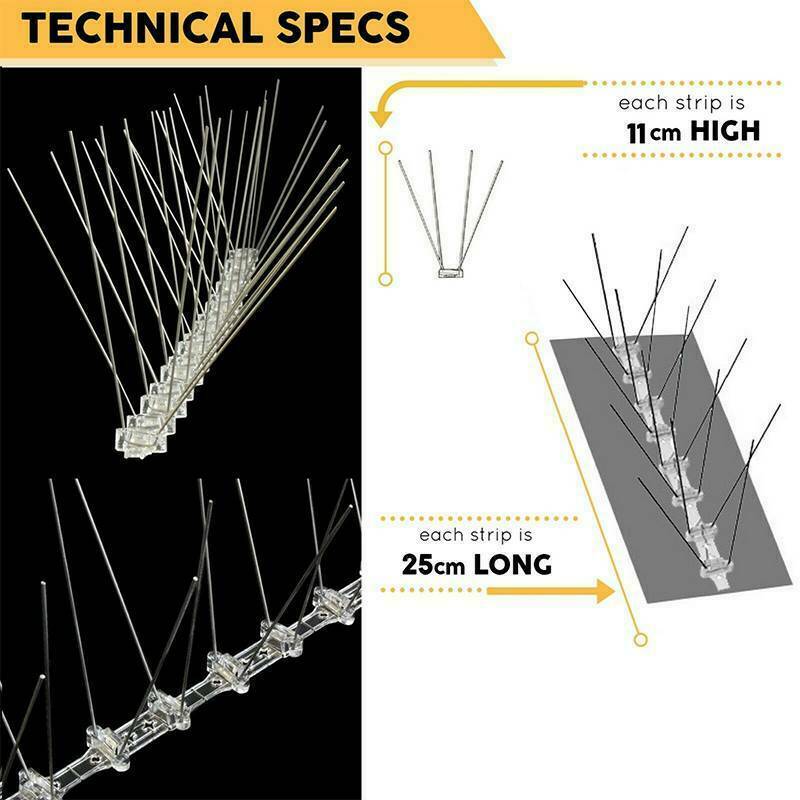 Defender Bird Spikes Fence Wall Anti-bird Pigeon Repeller Deterrent メーカー直送