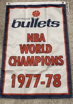 Washington Bullets NBA World Champions Banner/Flag 1977-1978 3’x5’ | eBay