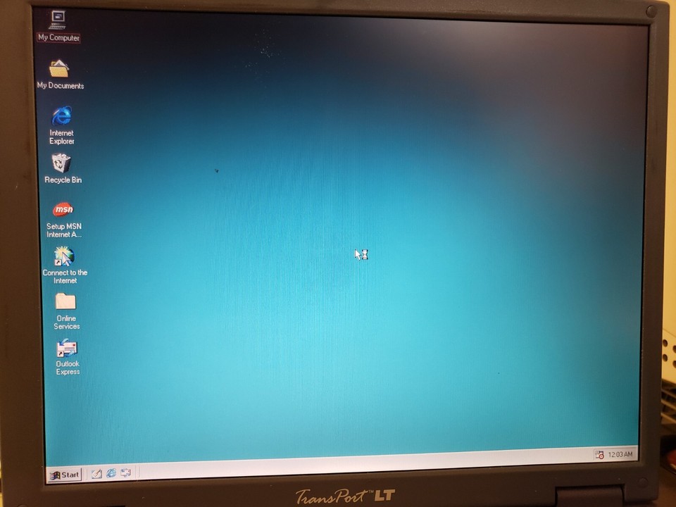 Vintage Micron TransPort LT Laptop PIII 700MHz 320MB 12GB Win98 1.44MB ...