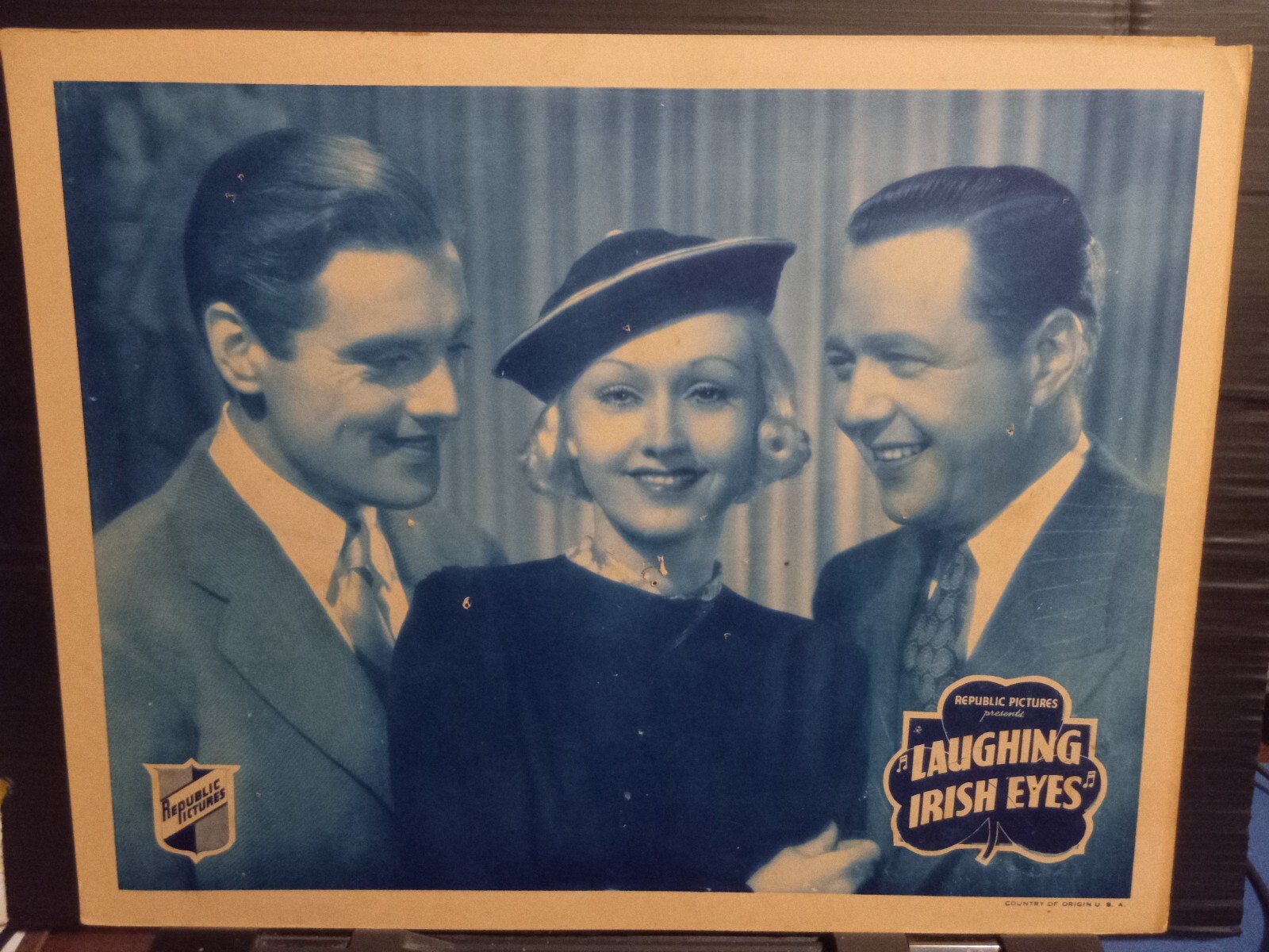 Lobby Card 1936 LAUGHING IRISH EYES Evelyn Knapp Phil Regan W Kelly ...