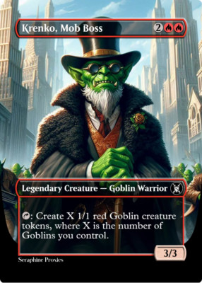 Krenko, Mob Boss - High Quality Altered Art Custom Cards | eBay