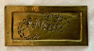 Vintage M.H. SILL Brass NAME Stencil Civil War | eBay