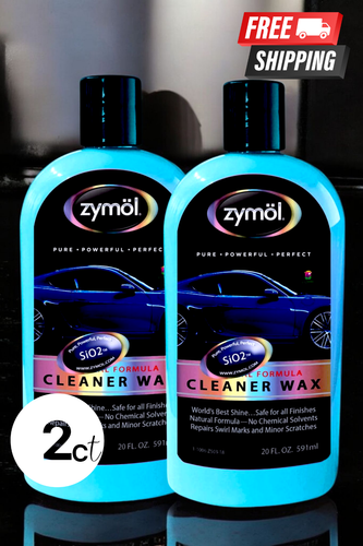 Zymol Cleaner Wax SiO2 Car Polish & Protection Non-Solvent Formula 2pk ...