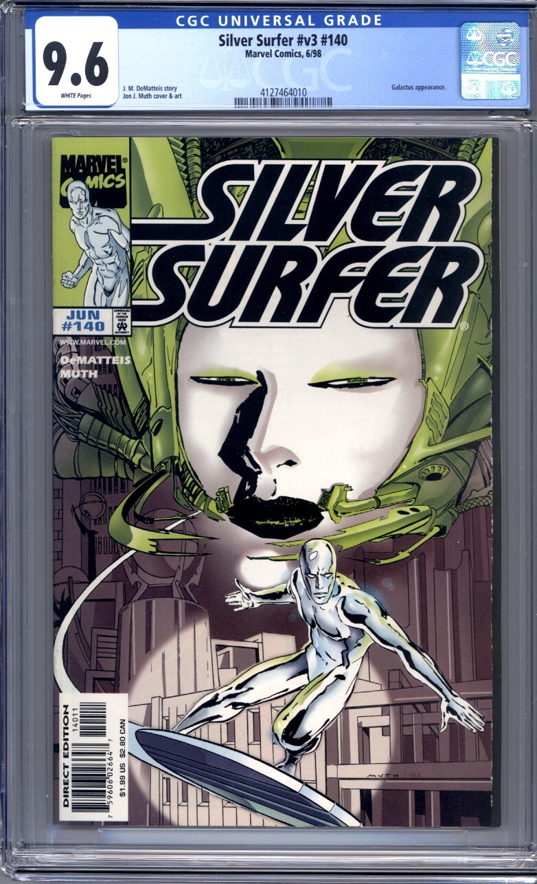 Silver Surfer #140 Marvel Comics (1998) Galactus Appearance 1st Print ...