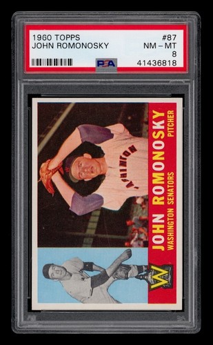 1960 Topps Set-Break # 87 John Romonosky PSA 8 NM-MT | eBay