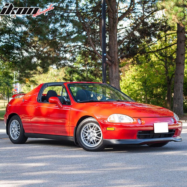 Fit 93-97 Honda Del Sol 2dr PP Type R Style Front Bumper Lip Spoiler ...
