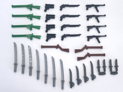 Lego - Lot of 32 Brand New! Musket Rifle Katana Cutlass Sword Custom | eBay