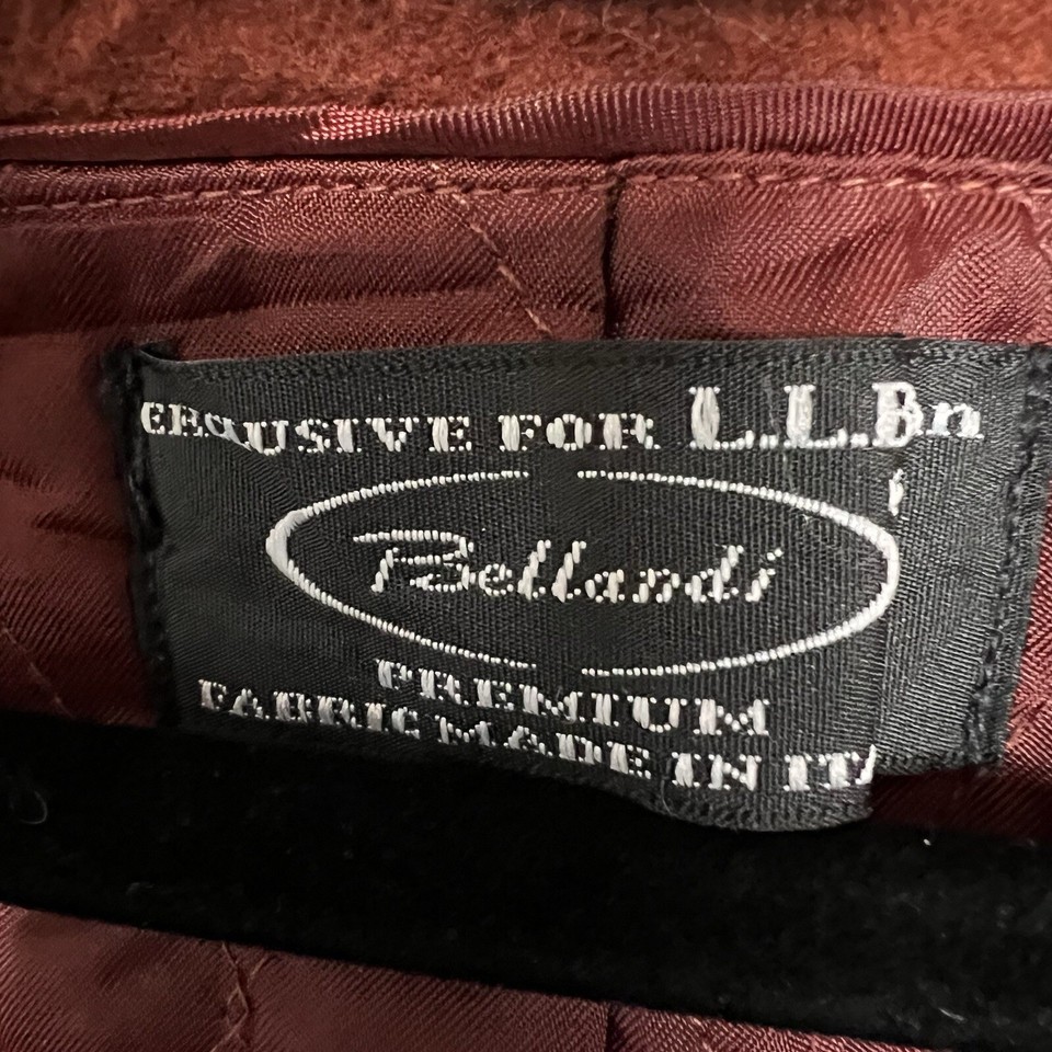 L.L. Bean Classic Lambswool Bellandi Peacoat Womens 1X Red Double Breasted NWOT | eBay